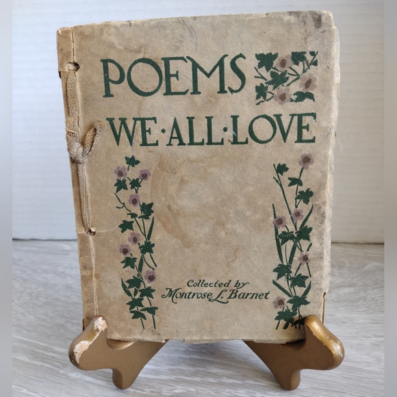 Poetry Book | Other | Rare Antique Poetry Book Poems We All Love ...